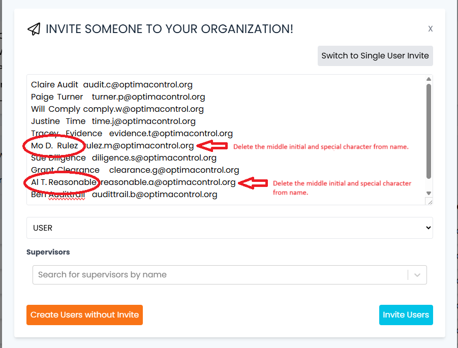 Adding Multiple Users at Once Adding Multiple Users at Once